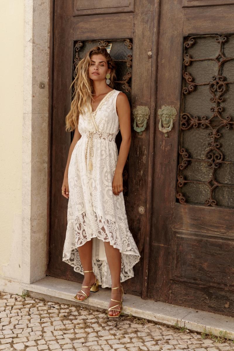 Robes longues Femme 9144-BLANC Golden Live | Efashion Paris sur eFashion.