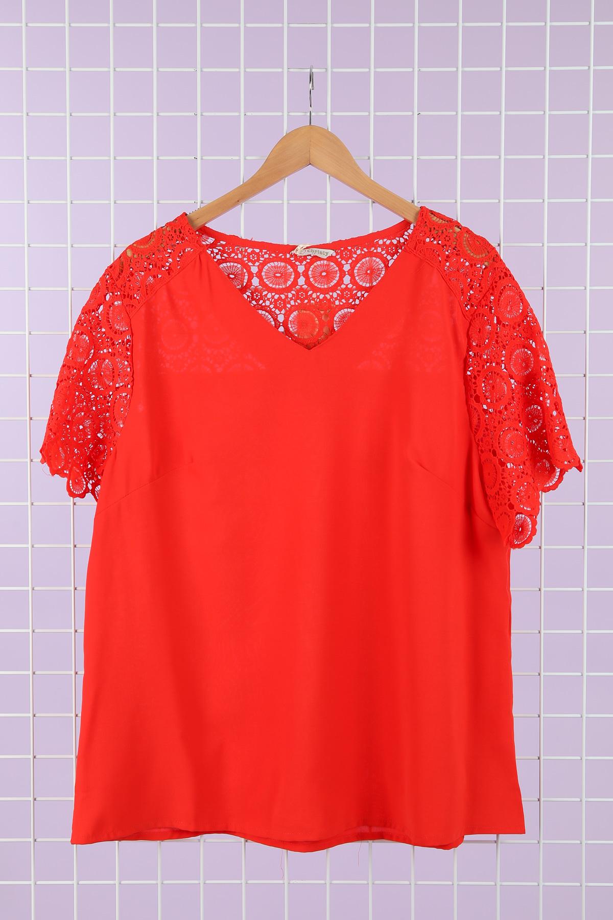 Chemises & blouses Femme S179-ROUGE-ORANGÉ Christy | Efashion Paris sur ...