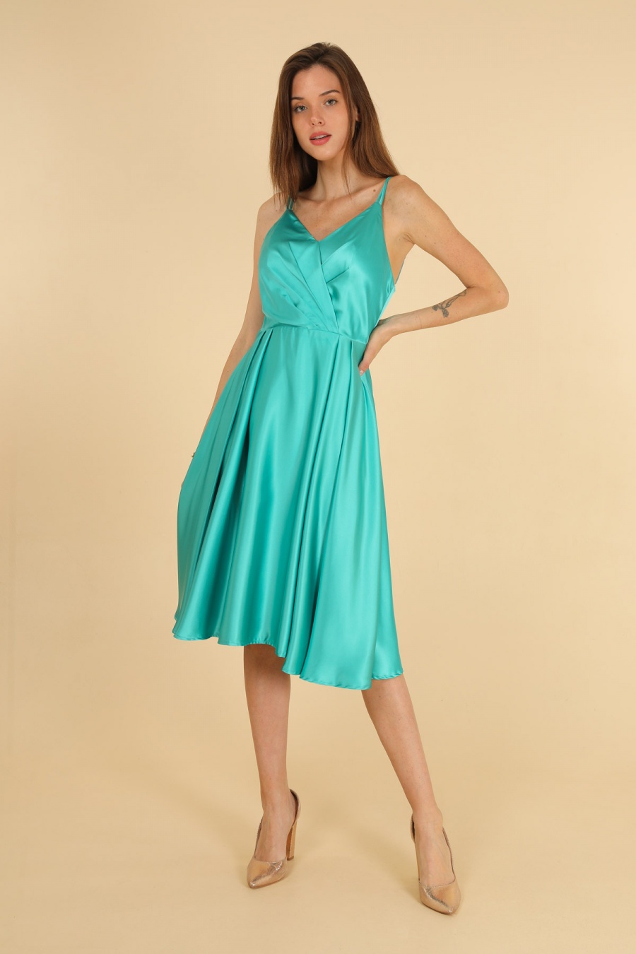 Robes courtes Femme R1876-TURQUOISE Lautinel | Efashion Paris sur eFashion.