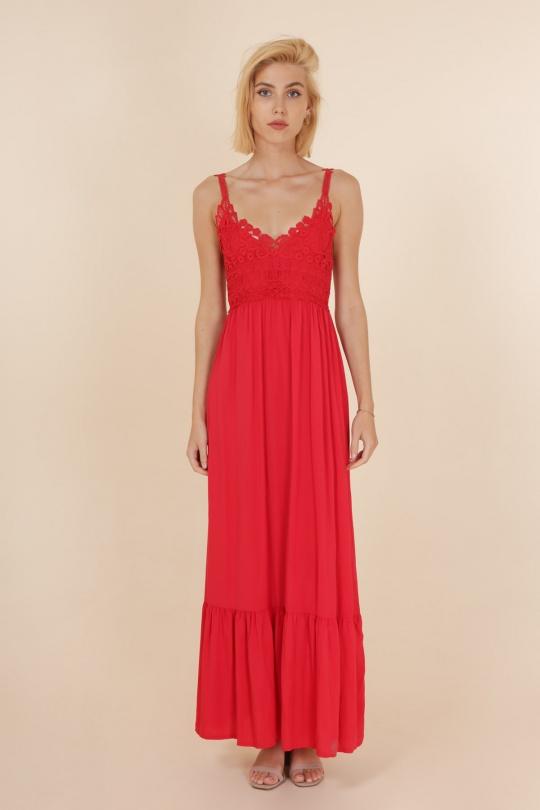 Robes longues Femme 686-ROUGE Rosa Fashion | Efashion Paris sur eFashion.