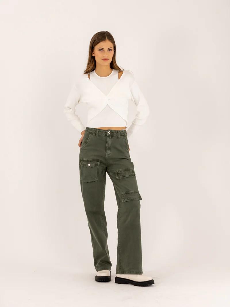 Jeans Femme A557-5-KAKI daysie | Efashion Paris sur eFashion.