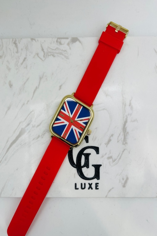 Montres Homme Accessoires FZ-B033-H-ANGLETERRE-O-ROUGE MICHAEL JOHN ET ...