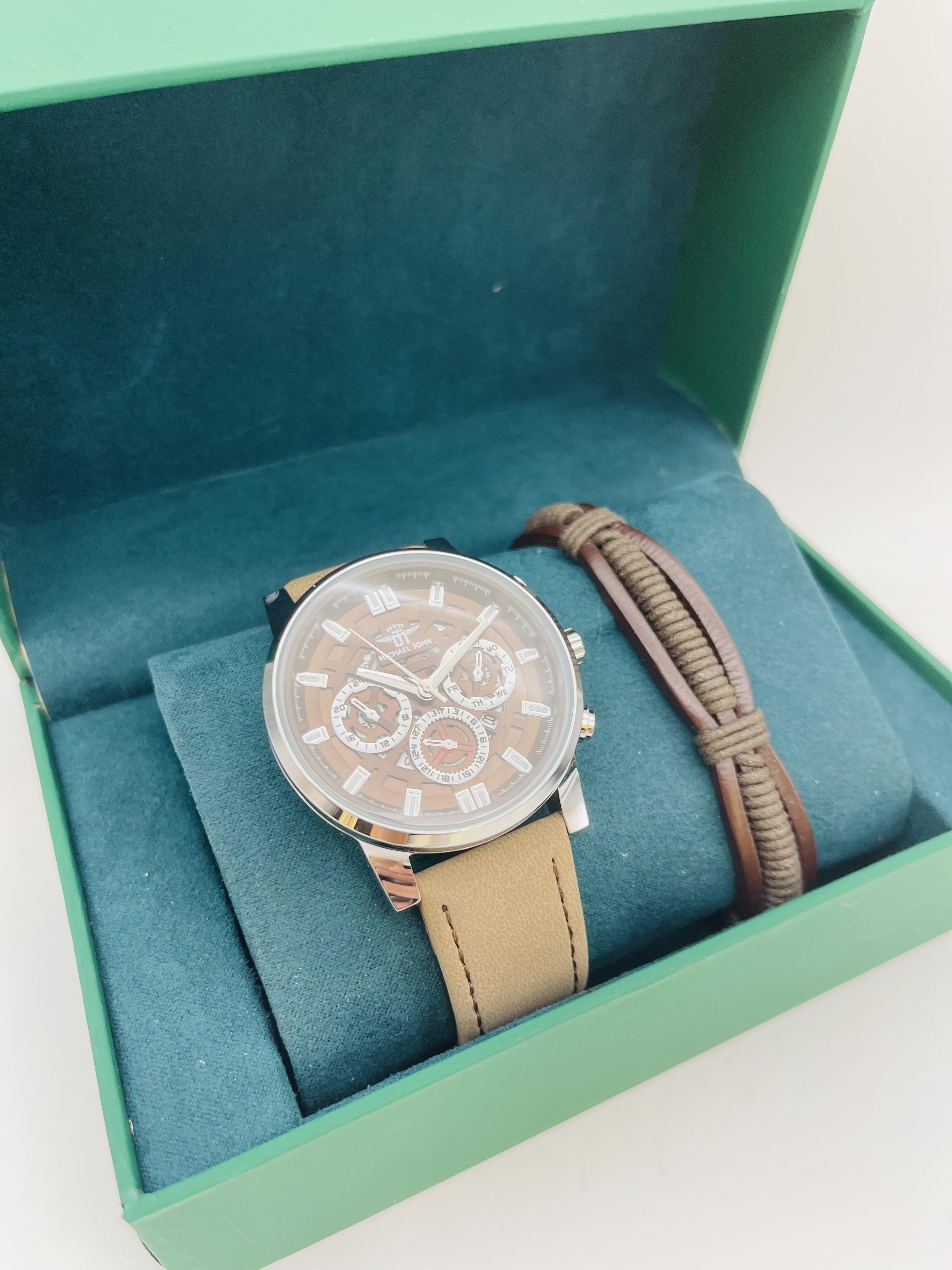 Montres Homme Accessoires COFFRET HOMME V KCC052 AM-ARGENT MICHAEL JOHN ...