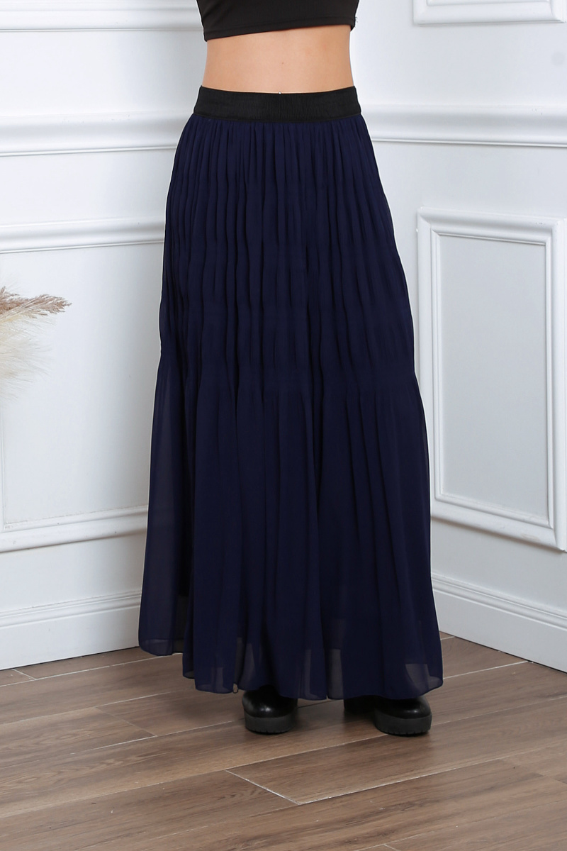 Jupes Femme F2260-BLEU FONCÉ LUSA | Efashion Paris sur eFashion.