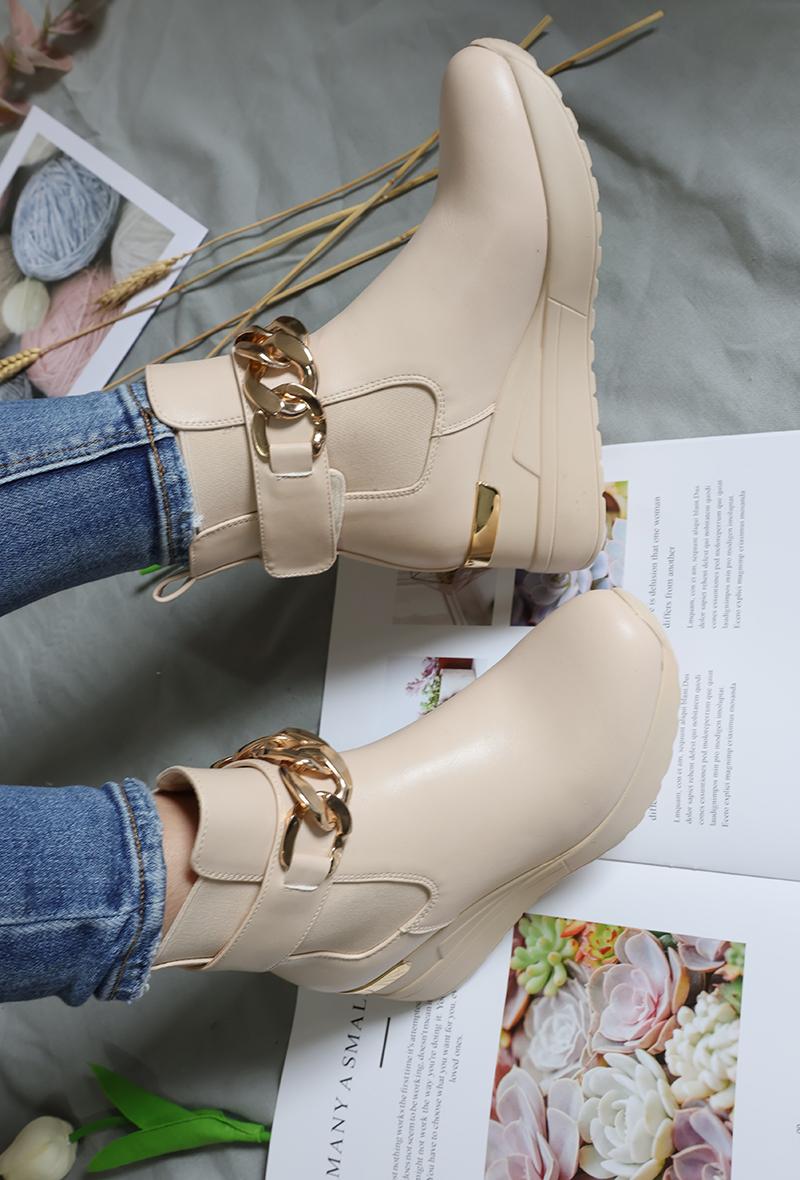 Bottines Chaussures HQ275-BEIGE LADY GLORY | Efashion Paris sur eFashion.