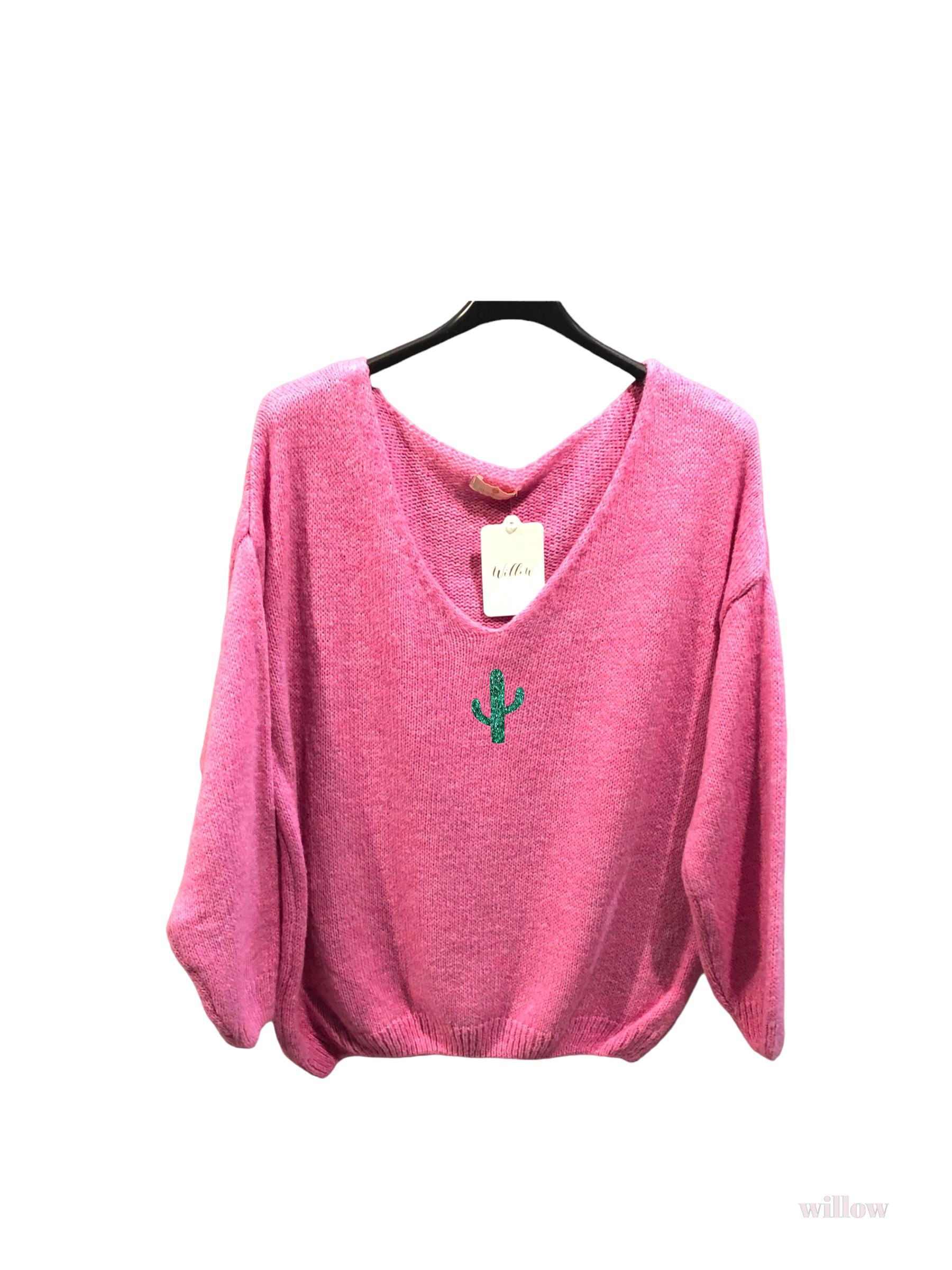 Jumpers Women PULL CACTUS BASE RESSERREE-ROSE BONBON WILLOW | Efashion ...