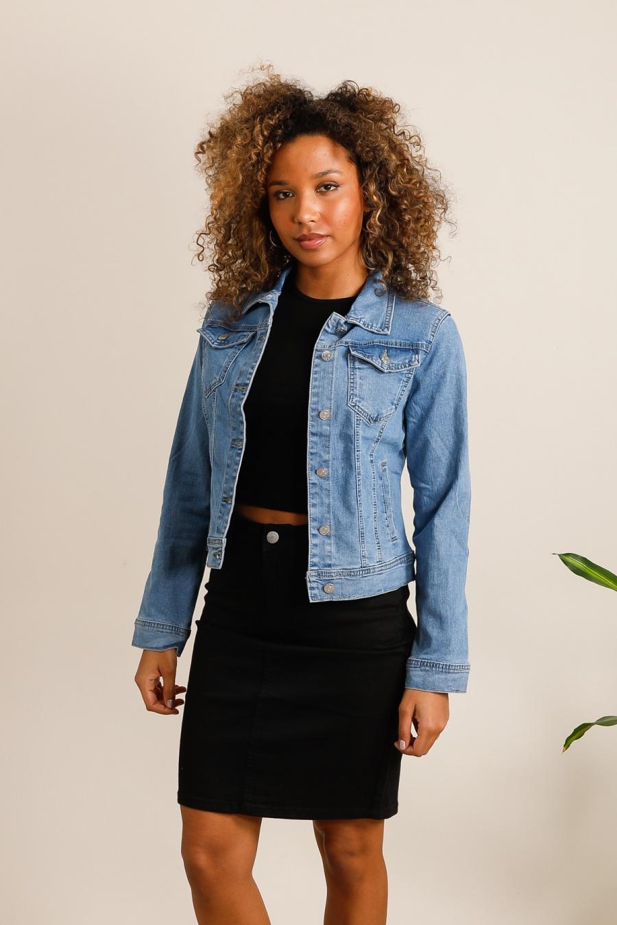 Chaquetas y cazadoras Mujer DM2221-BLEU YES BON | Efashion Paris en eFashion.