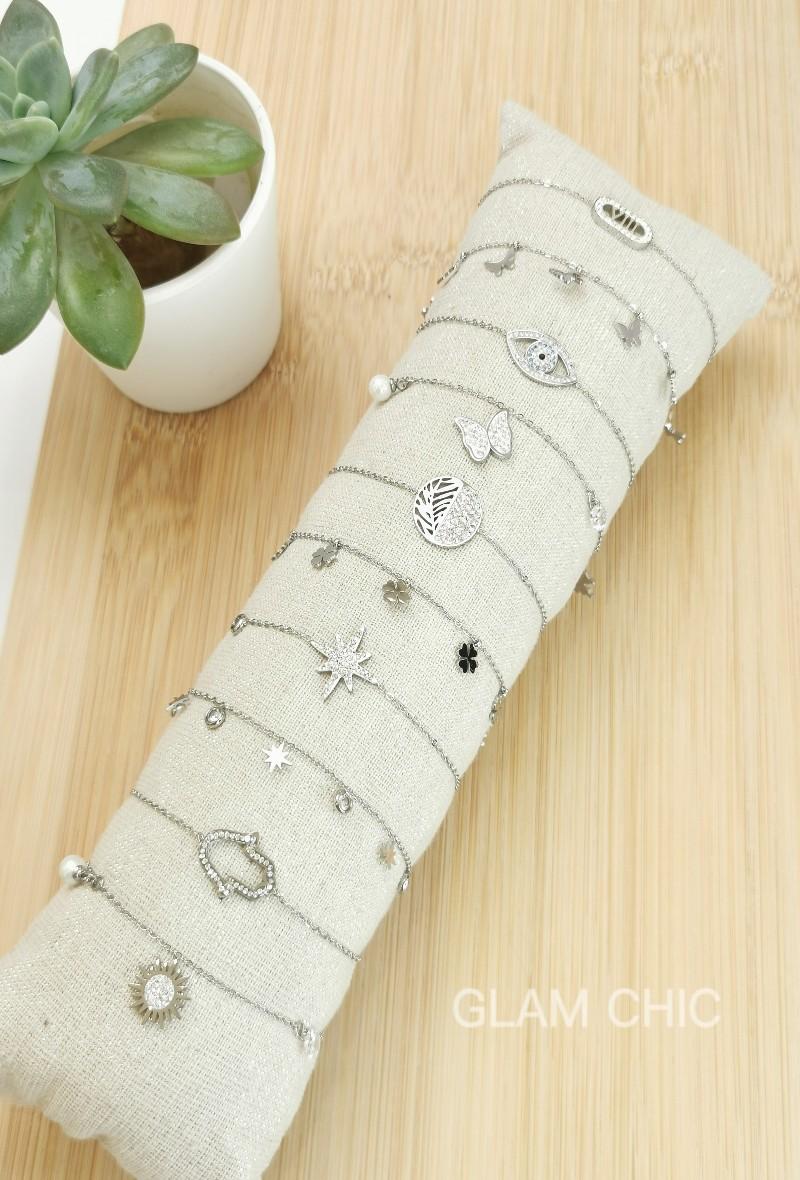 Bracelets Accessoires BT10-032-ARGENT GLAM CHIC | Efashion Paris sur eFashion.
