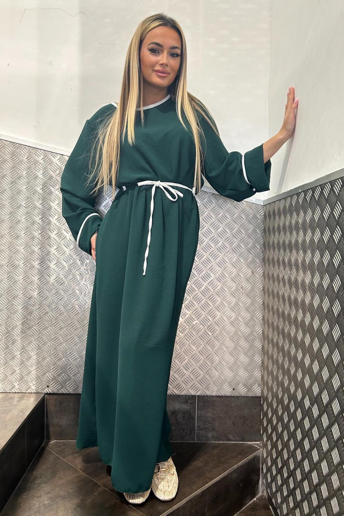 Robes longues Femme HJA-50629-VERT BOUTEILLE HJA DIFFUSION | Efashion ...