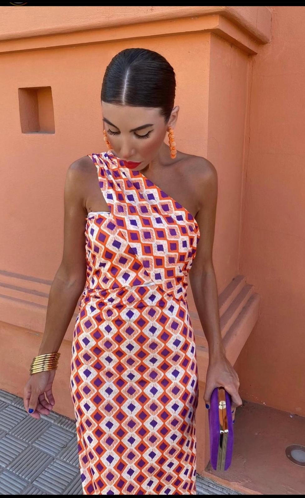 Robes longues Femme 6103C-ORANGE Loriane | Efashion Paris sur eFashion.