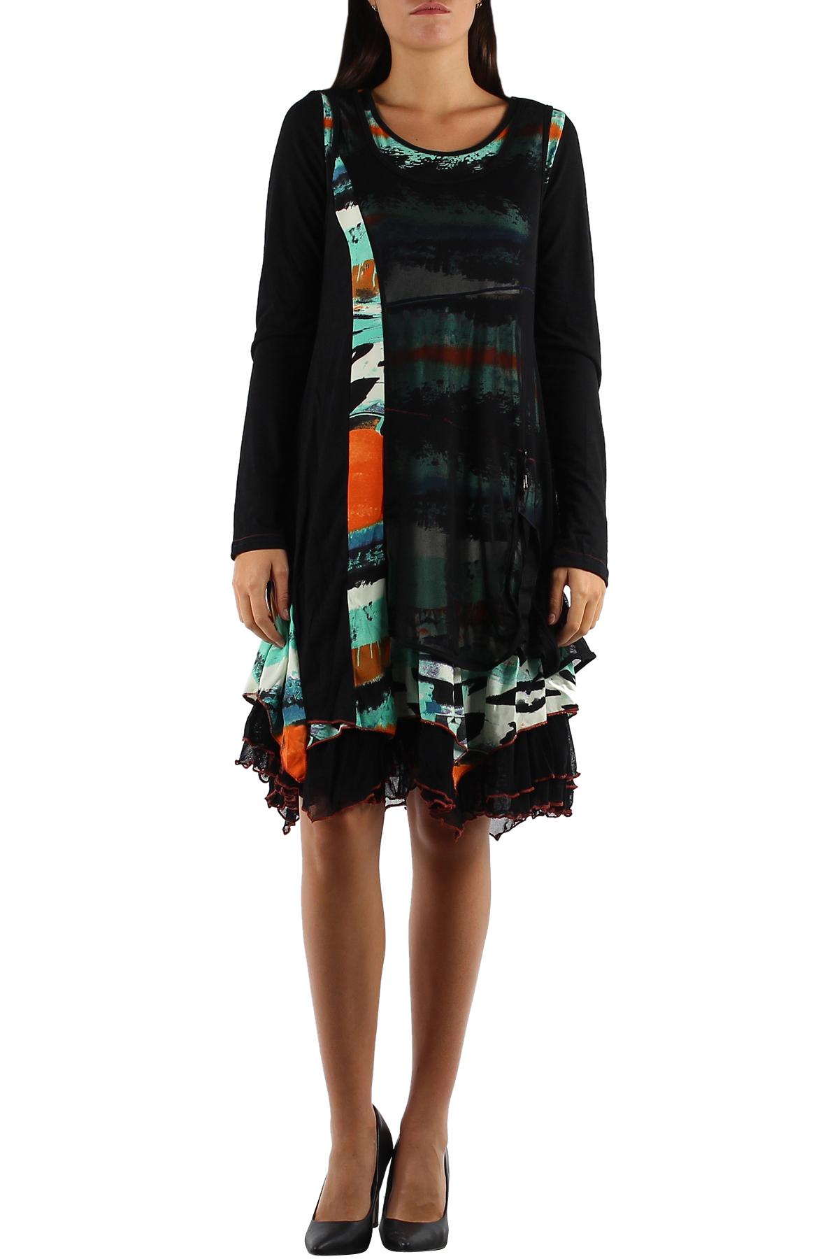 Robes & Combinaisons Femme 597-NOIR/VERT C FAIT POUR VOUS | Efashion ...