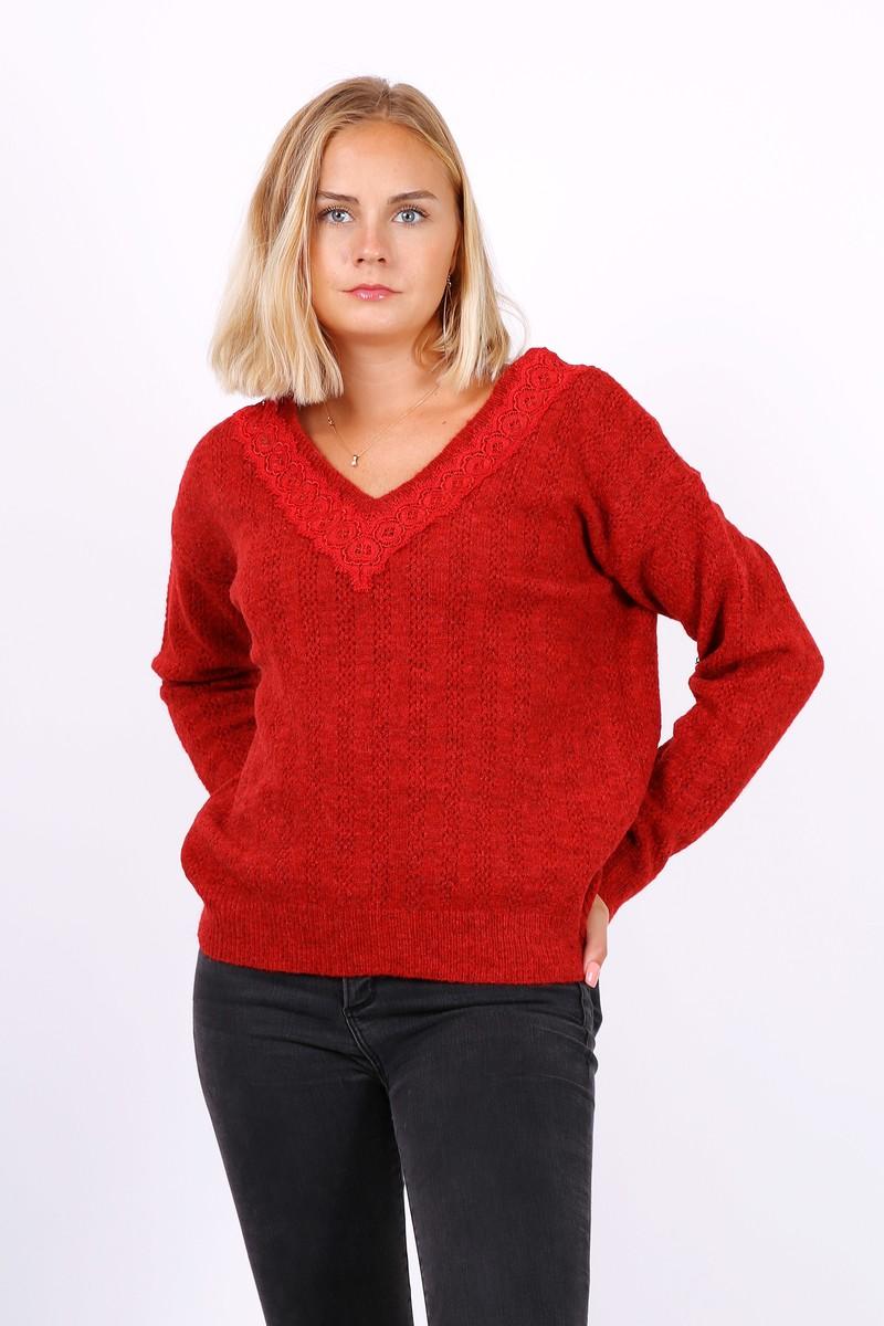 Pulls Femme QS1068-ROUGE Ki & Love | Efashion Paris sur eFashion.