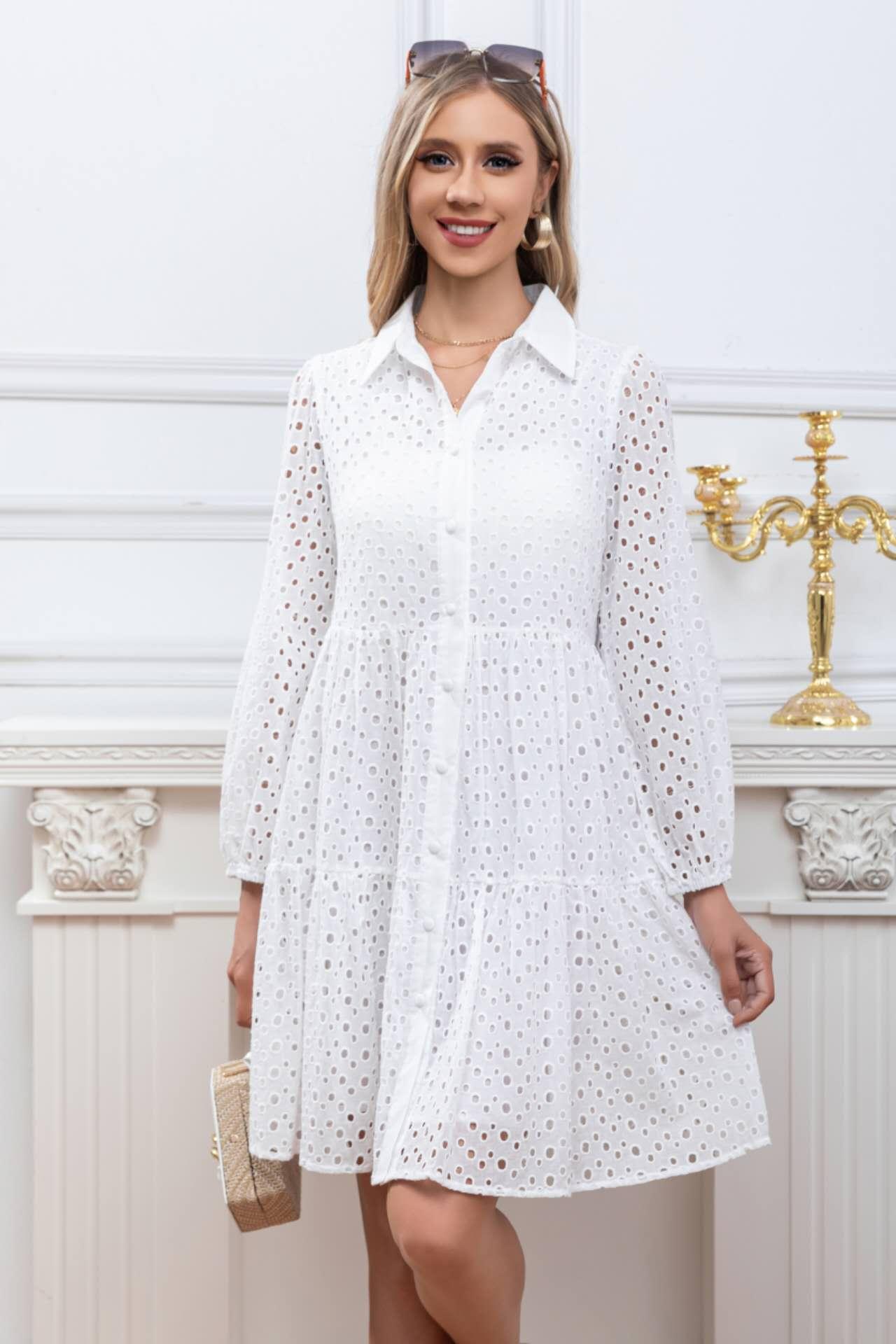 Robes mi-longues Femme RAVI-A330-BLANC Ravibelle | Efashion Paris sur eFashion.