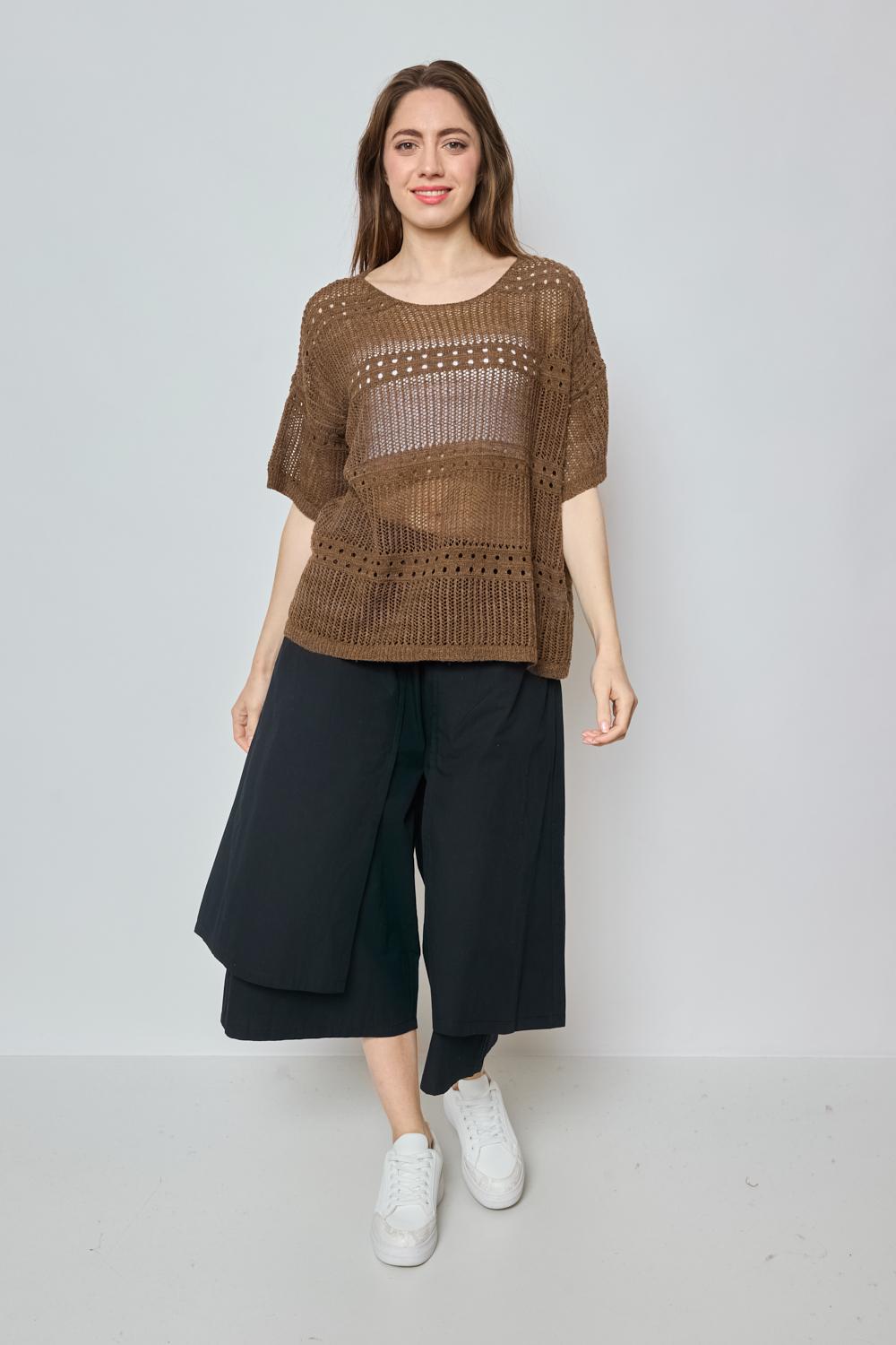 Blouses Femme PU-18-MARRON Bella Blue | Efashion Paris sur eFashion.