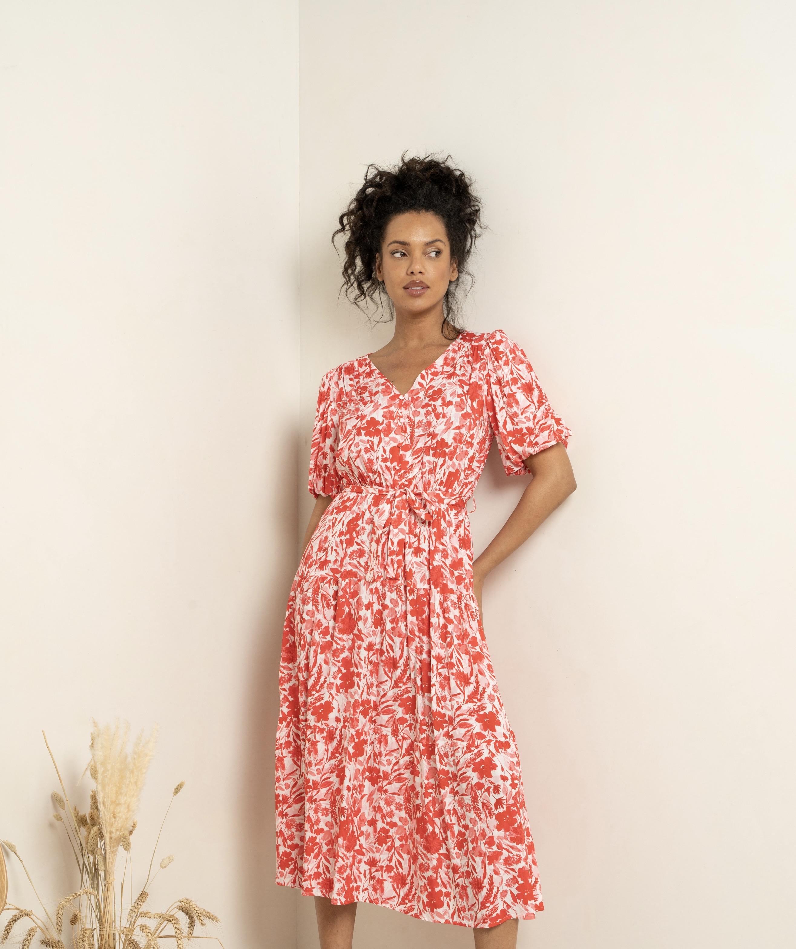 Robes longues Femme ZP325-ROUGE KILKY | Efashion Paris sur eFashion.