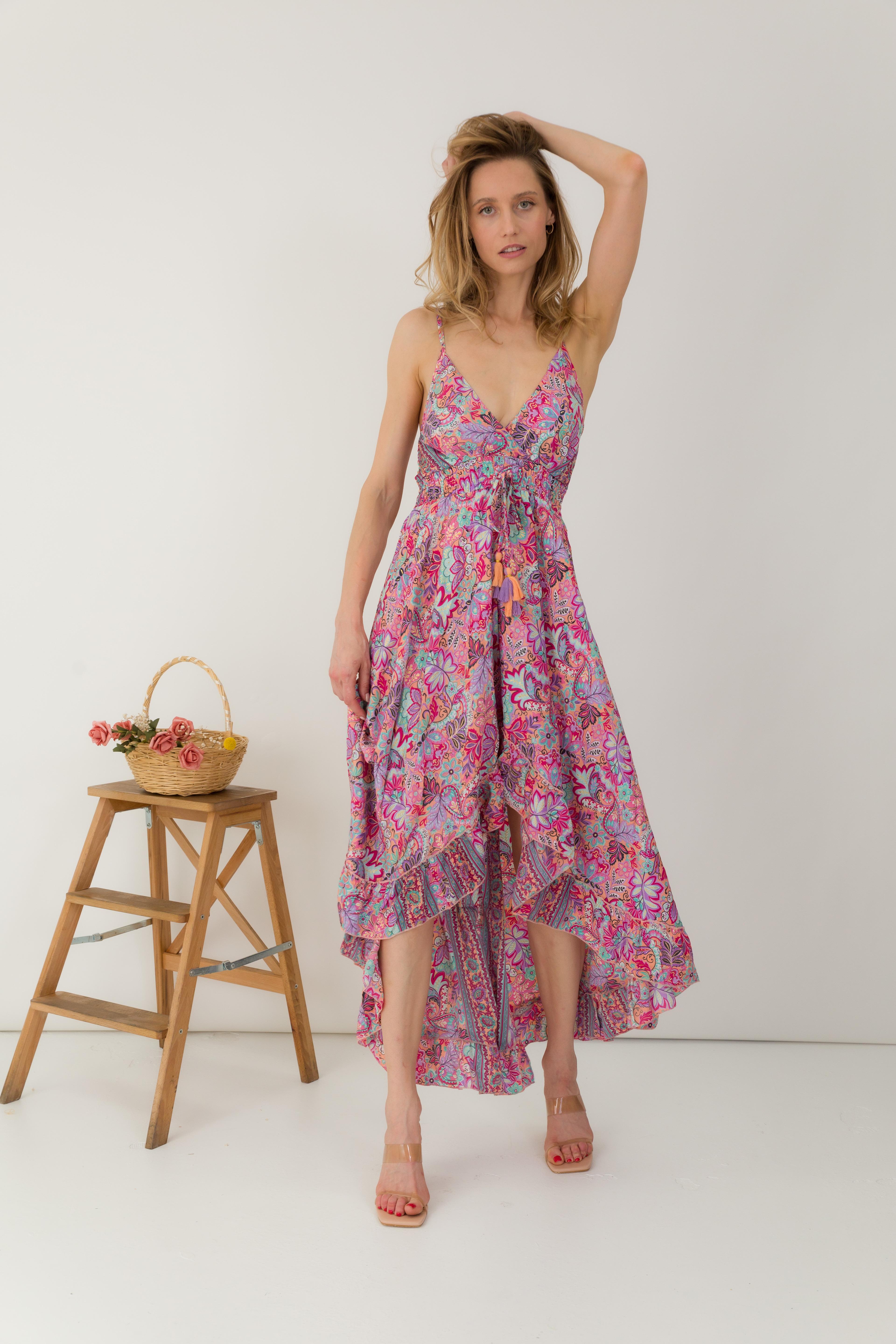 Robes longues Femme YYDS-1034-3543-VIOLET Orice | Efashion Paris sur ...