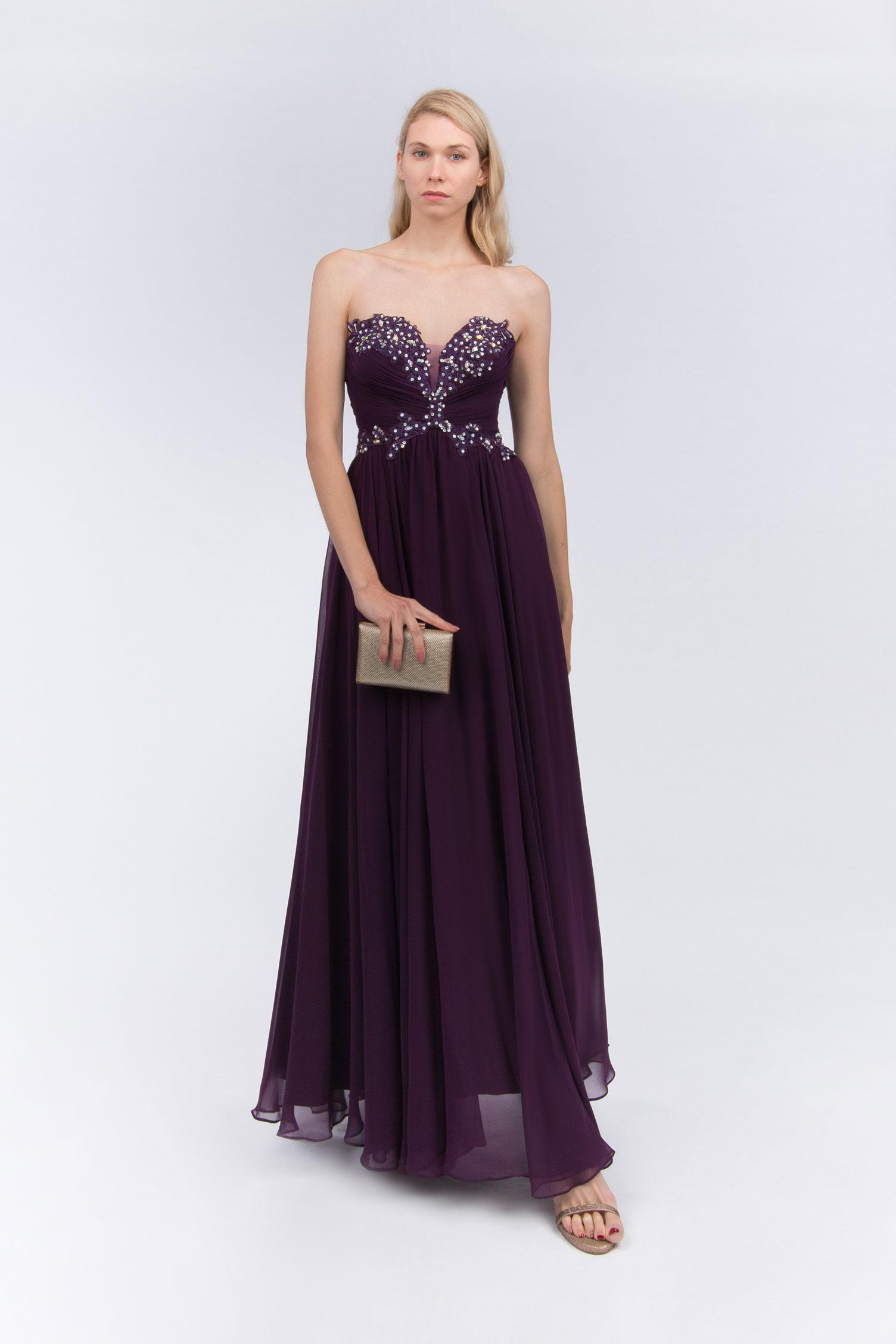 Robes de soirée Femme 8712-VIOLET Promulias | Efashion Paris sur eFashion.