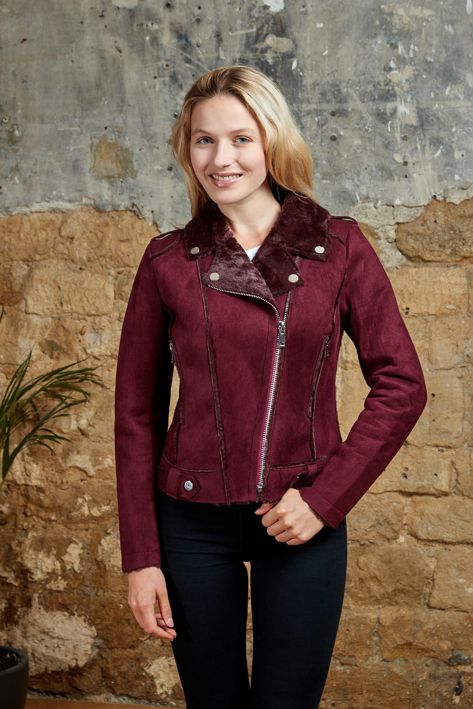 Coats Women 1830-PRUNE H.F | Efashion Paris on eFashion.