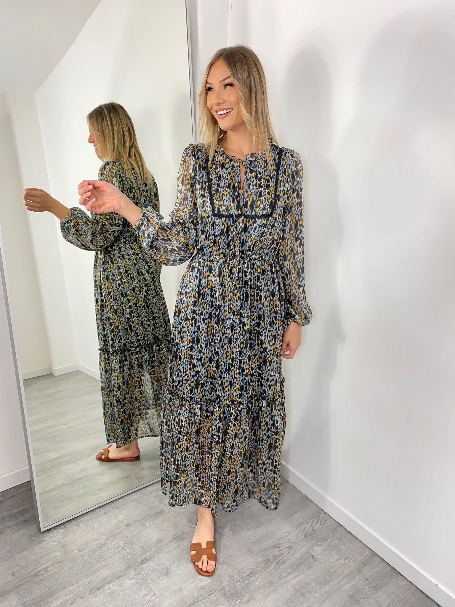 Robes longues Femme V3402-NOIR Amy&Clo in vogue | Efashion Paris sur ...