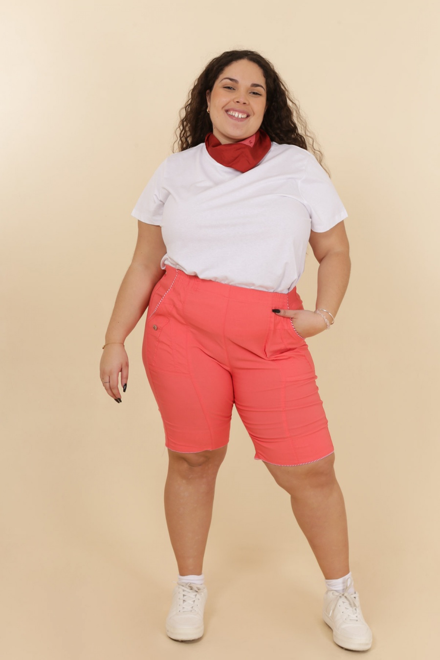 Shorts Femme K8853-CORAIL J.S.T FOR MY (GRANDE TAILLE ) | Efashion ...
