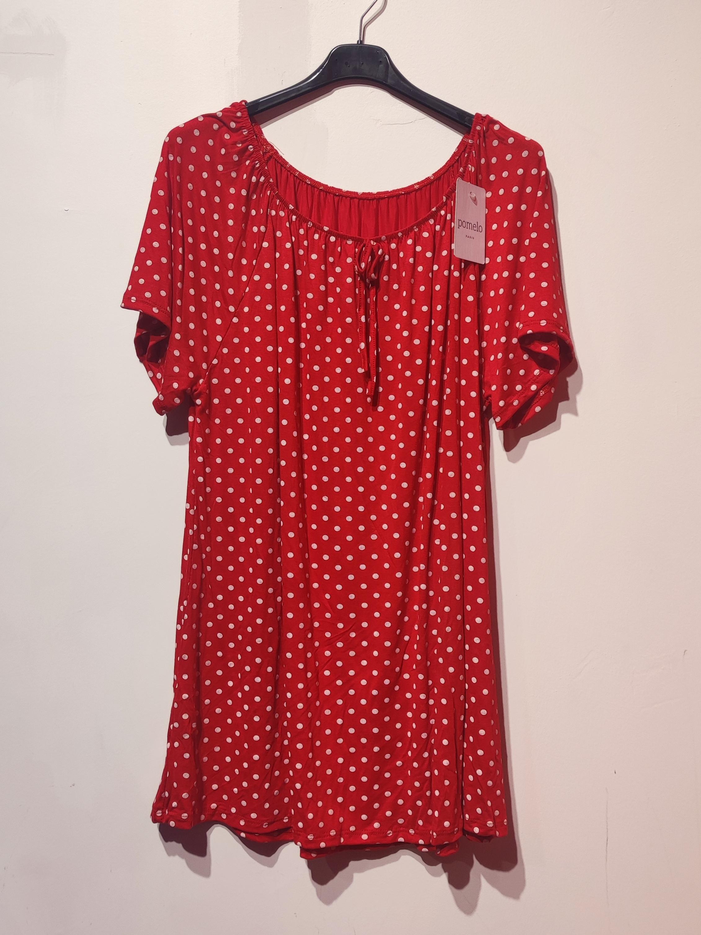 Blouses Femme TEO POIS MANCHE SIMPLE-ROUGE POMELO PARIS | Efashion ...