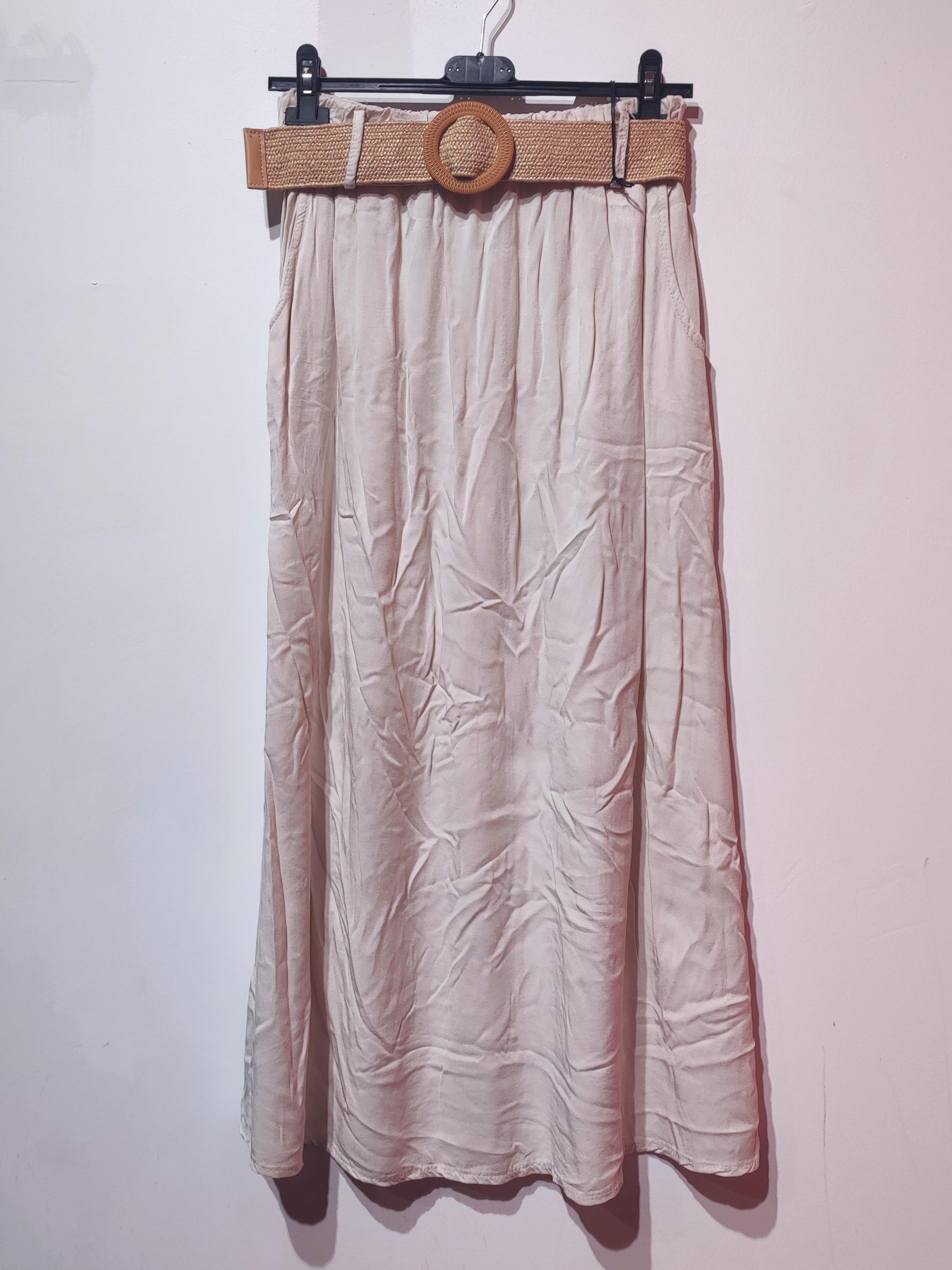 Jupes Femme JUPO MIDI-BEIGE POMELO PARIS | Efashion Paris sur eFashion.