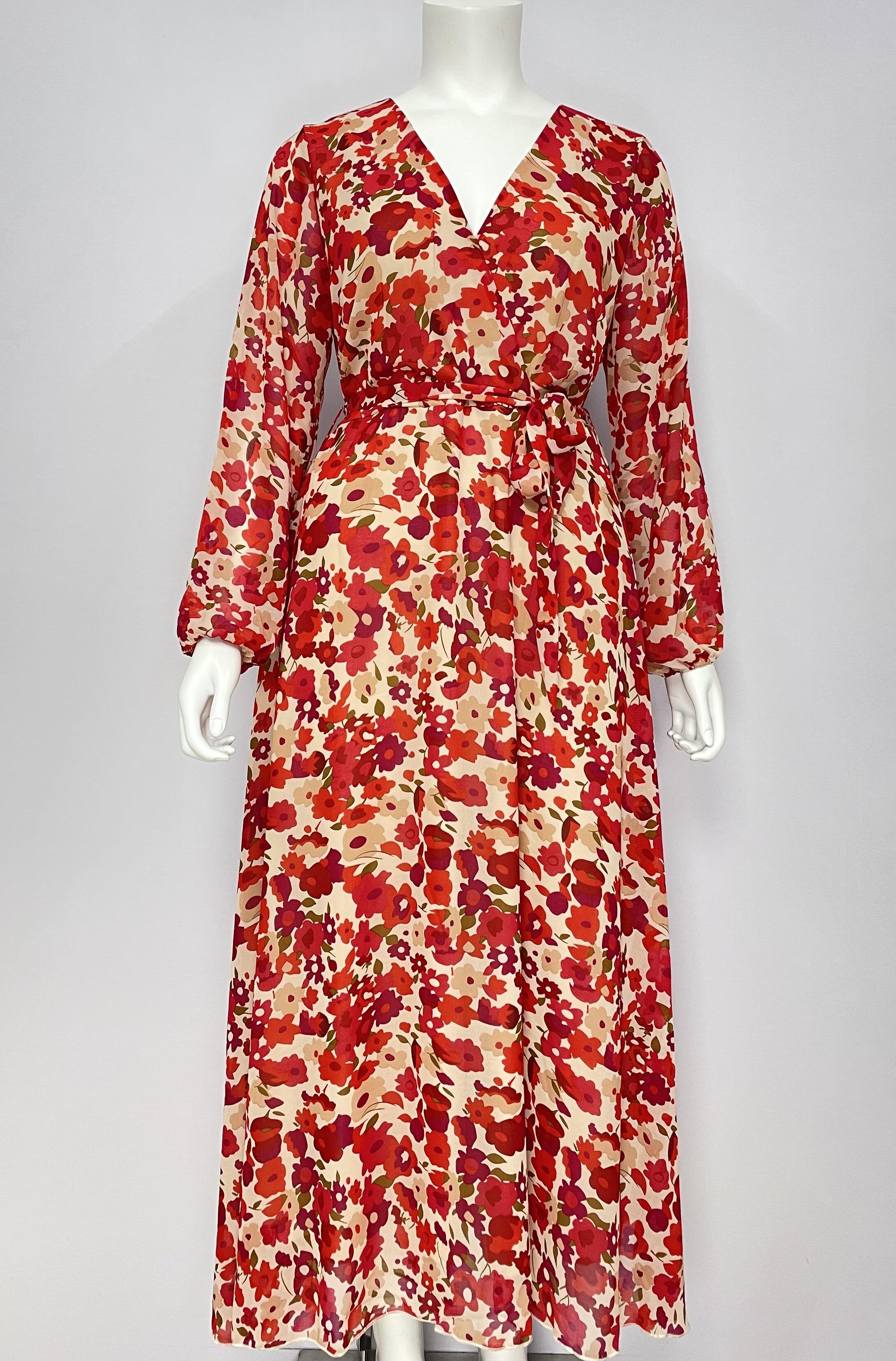 Robes longues Femme LP13283-ROUGE LILIEROSE | Efashion Paris sur eFashion.