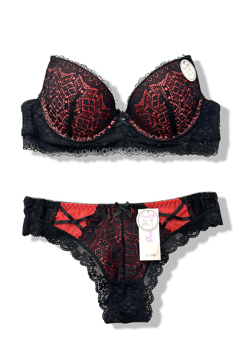 Ensembles Femme AZ17026C-NOIR/ROUGE Belle com' elle | Efashion Paris ...
