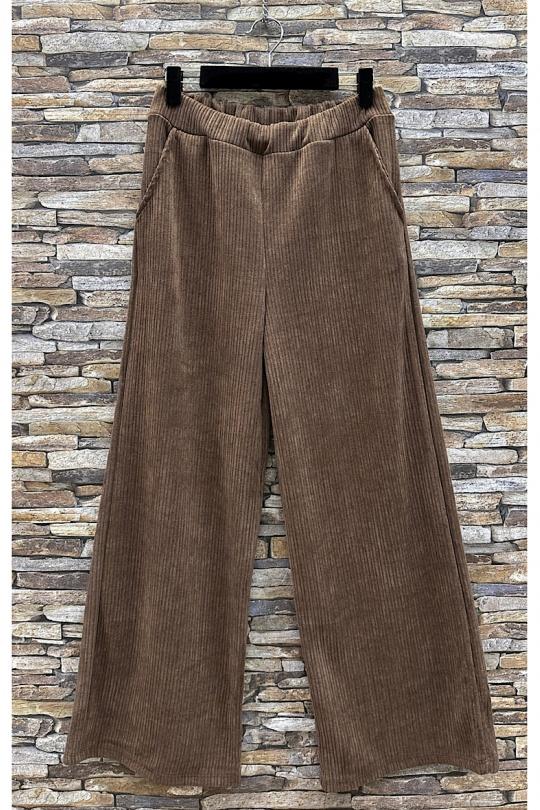 Pantalons Femme HS_600_ANAIS-MARRON ELLE STYLE | Efashion Paris sur ...