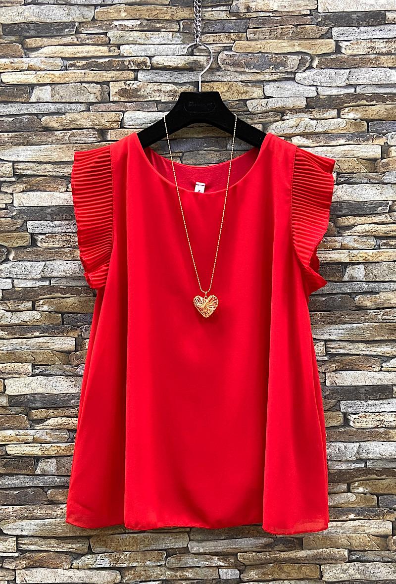 Blouses Femme TH_9085_FLAURA-ROUGE ELLE STYLE | Efashion Paris sur ...