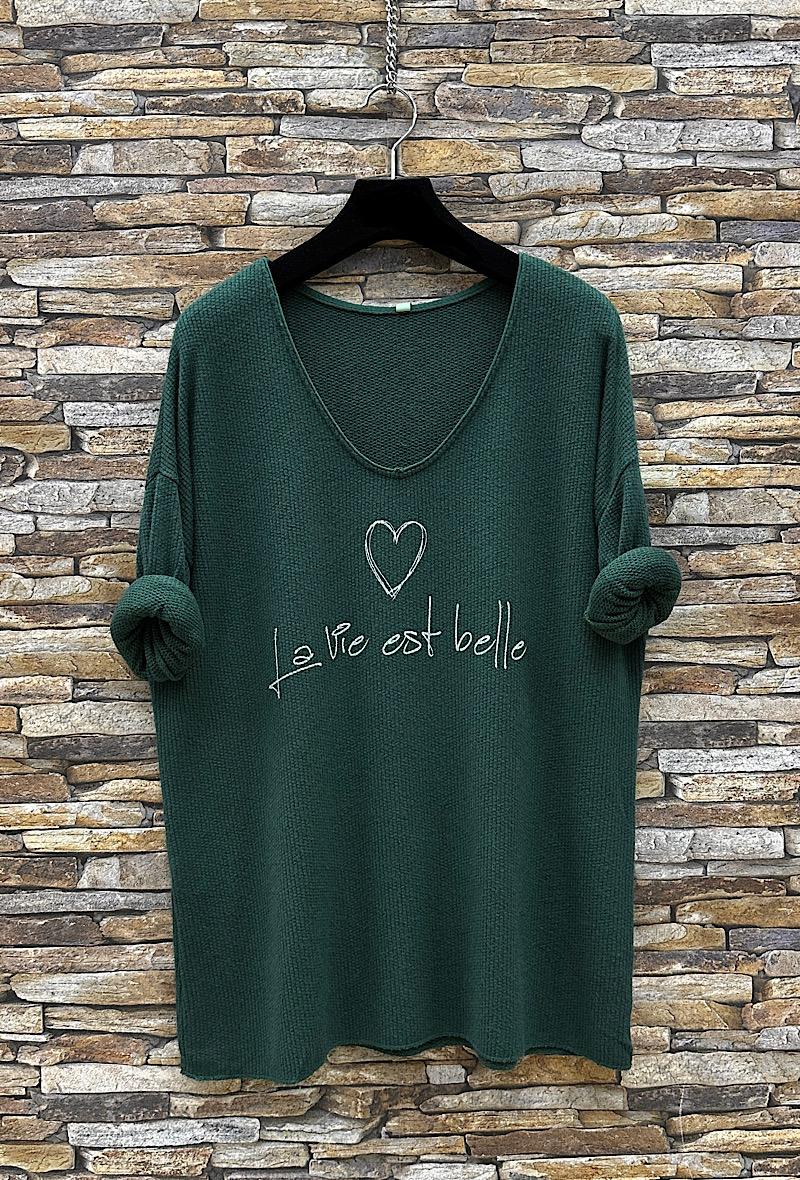 Pulls Femme JB_2071_LVEB_LAVIESTBELLE-VERT SAPIN ELLE STYLE | Efashion ...