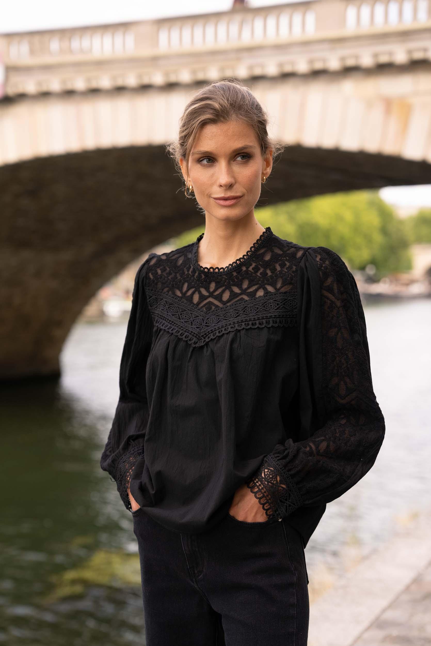 Blouses Femme 80997-NOIR Choklate | Efashion Paris sur eFashion.