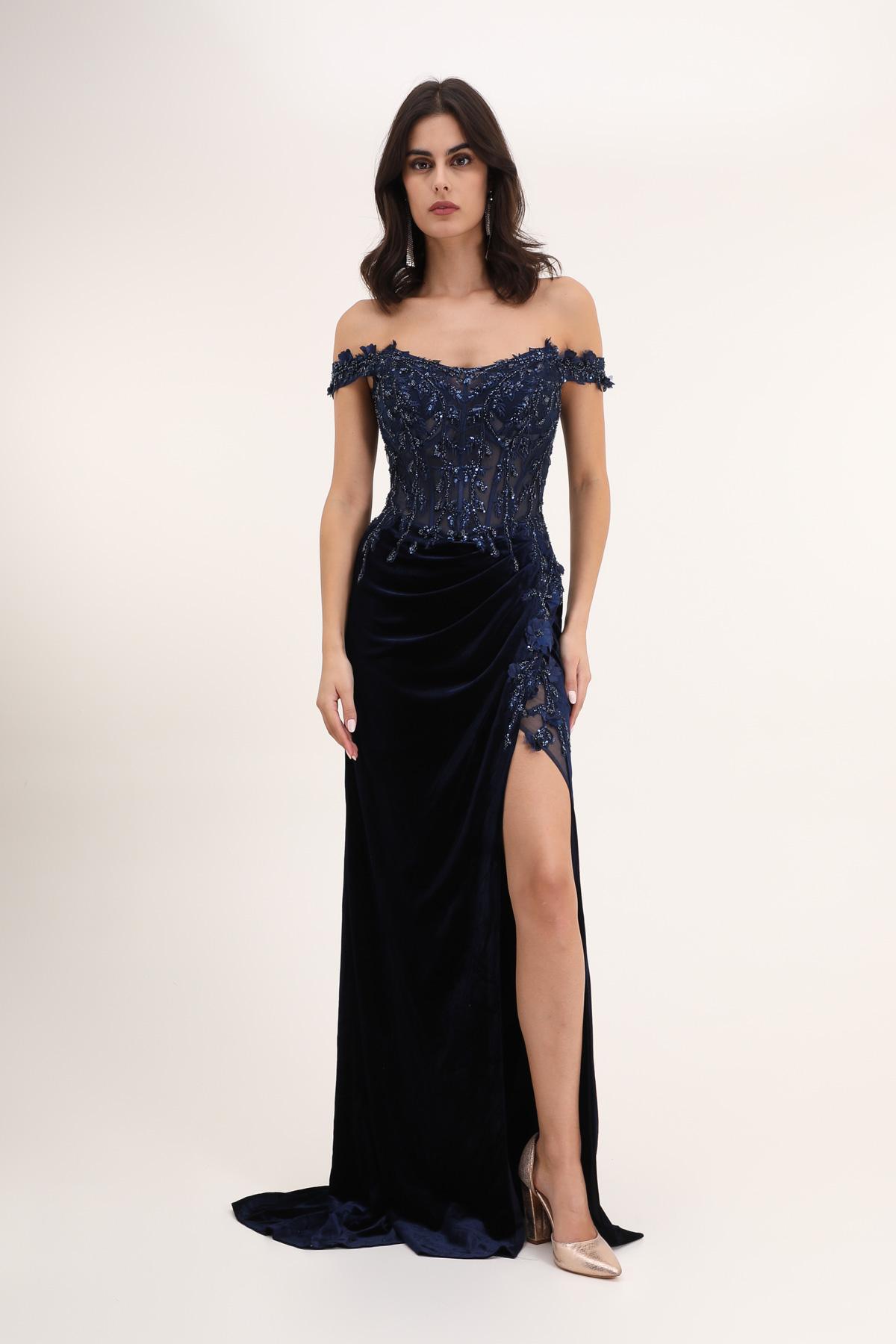 Robes de soirée Femme 855007-BLEU FP&Co. | Efashion Paris sur eFashion.