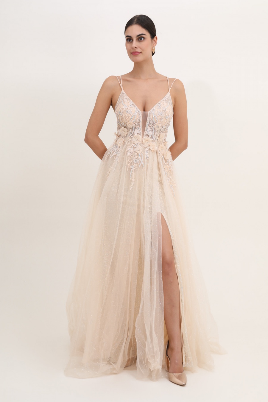 Robes de soirée Femme 872001-TAUPE FP&Co. | Efashion Paris sur eFashion.