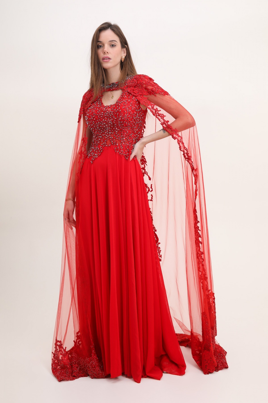 Robes de soirée Femme 801029-ROUGE FP&Co. | Efashion Paris sur eFashion.