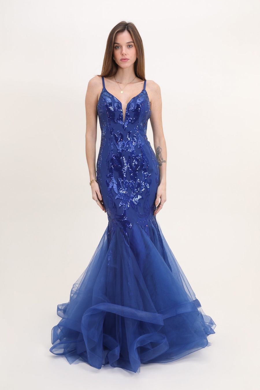 Robes de soirée Femme 827010-BLEU ROYAL FP&Co. | Efashion Paris sur ...