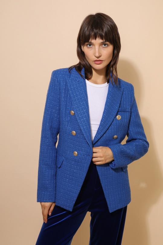 Vestes Femme V2321S-BLEU ROYAL ATTENTIF | Efashion Paris sur eFashion.