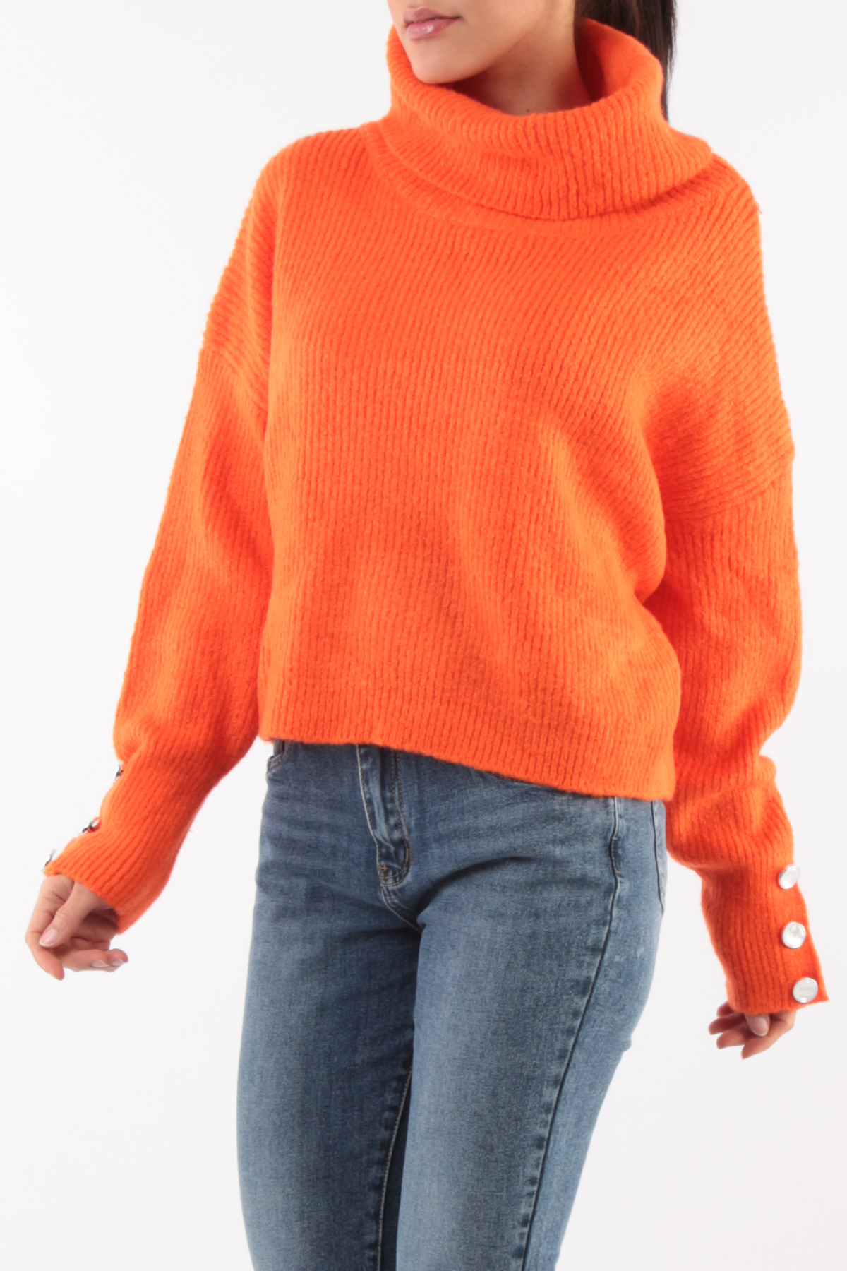 Pulls Femme LN630-ORANGE COPPEROSE | eFashion Paris sur eFashion.